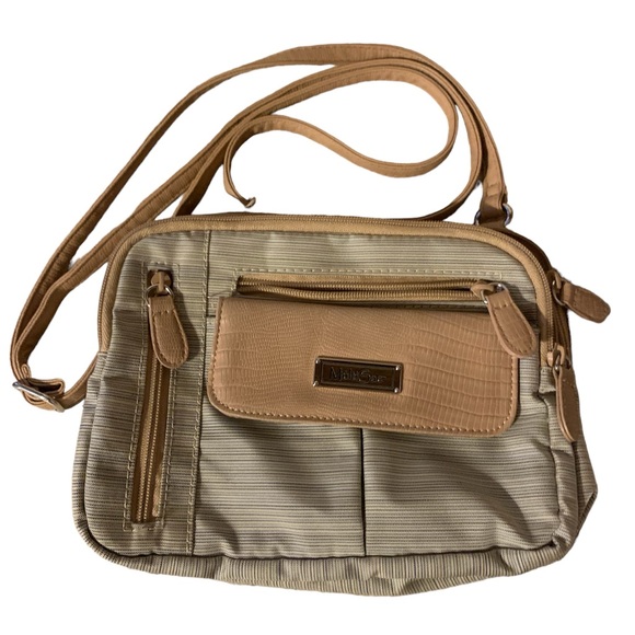 Multisac | Bags | Multisac Zippy Triple Compartment Crossbody Bag Tan ...